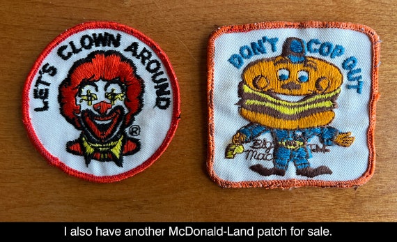 Vintage McDonald's McDonaldland character patch Big M… - Gem