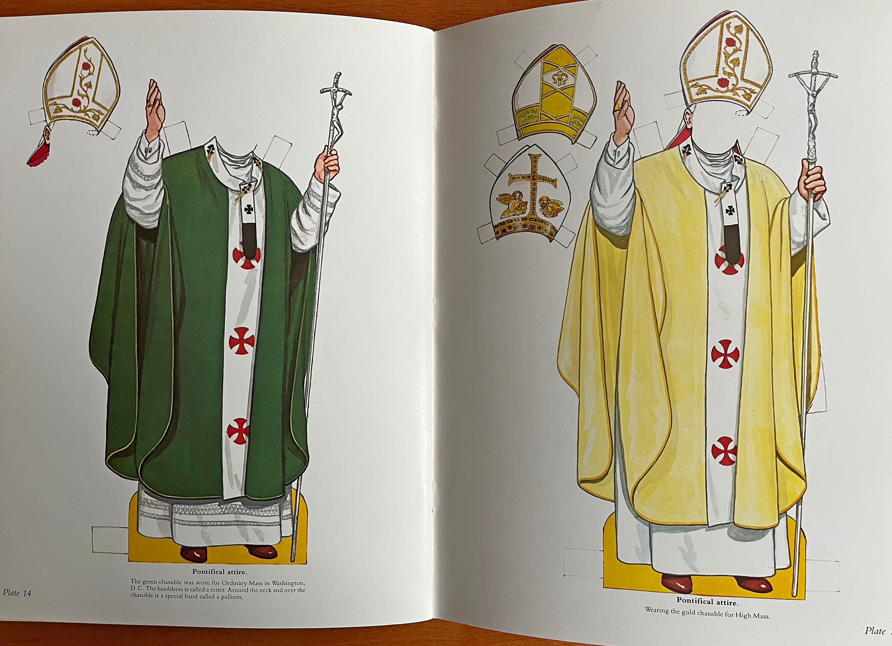 Vintage Paper Doll Book Pope John Paul II in Full Color - Etsy