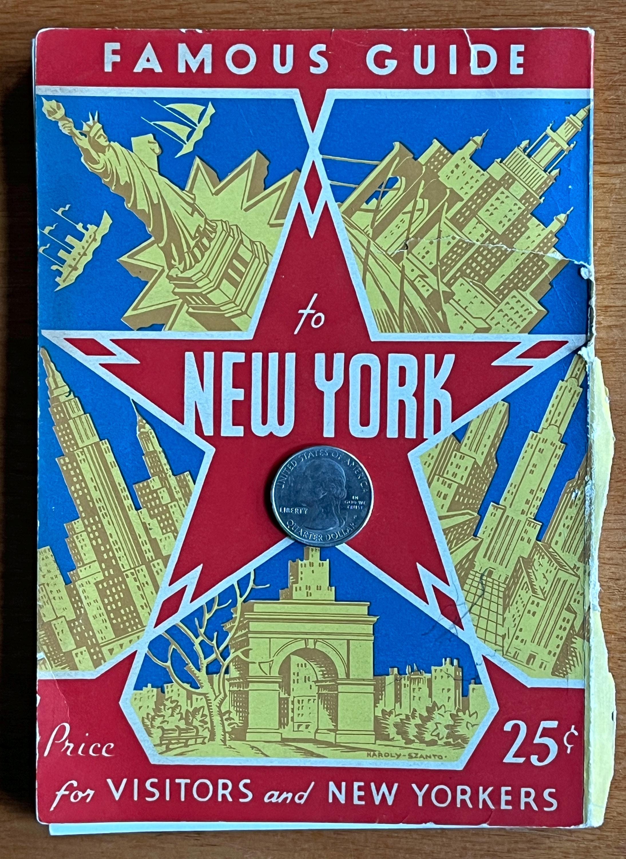 1938 Famous Guide to New York City for Visitors and New Yorkers Book - Etsy