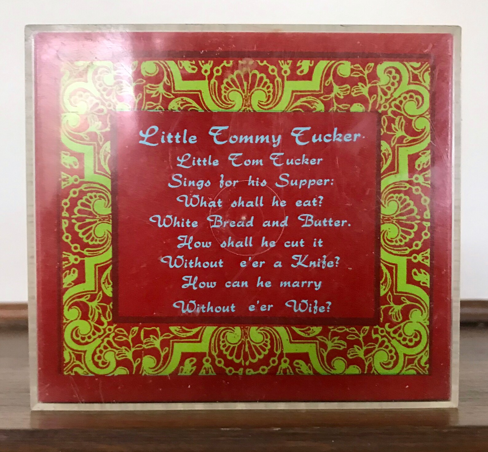 Vintage Little Tommy Tucker Nursery Rhyme Doll in Lucite Box | Etsy