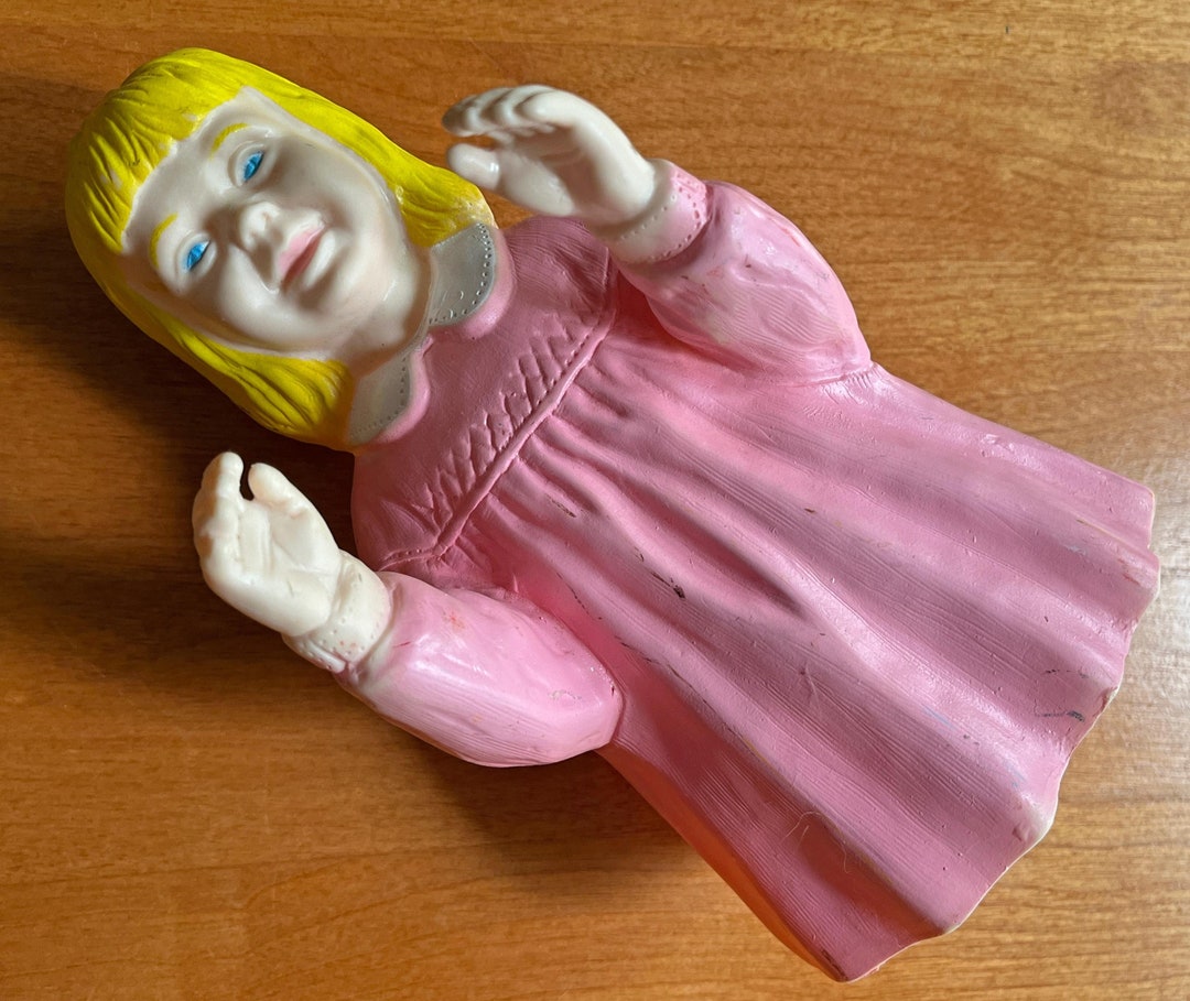 Childcraft 1968 Educational Rubber Hand Puppet Caucasian Little Girl ...