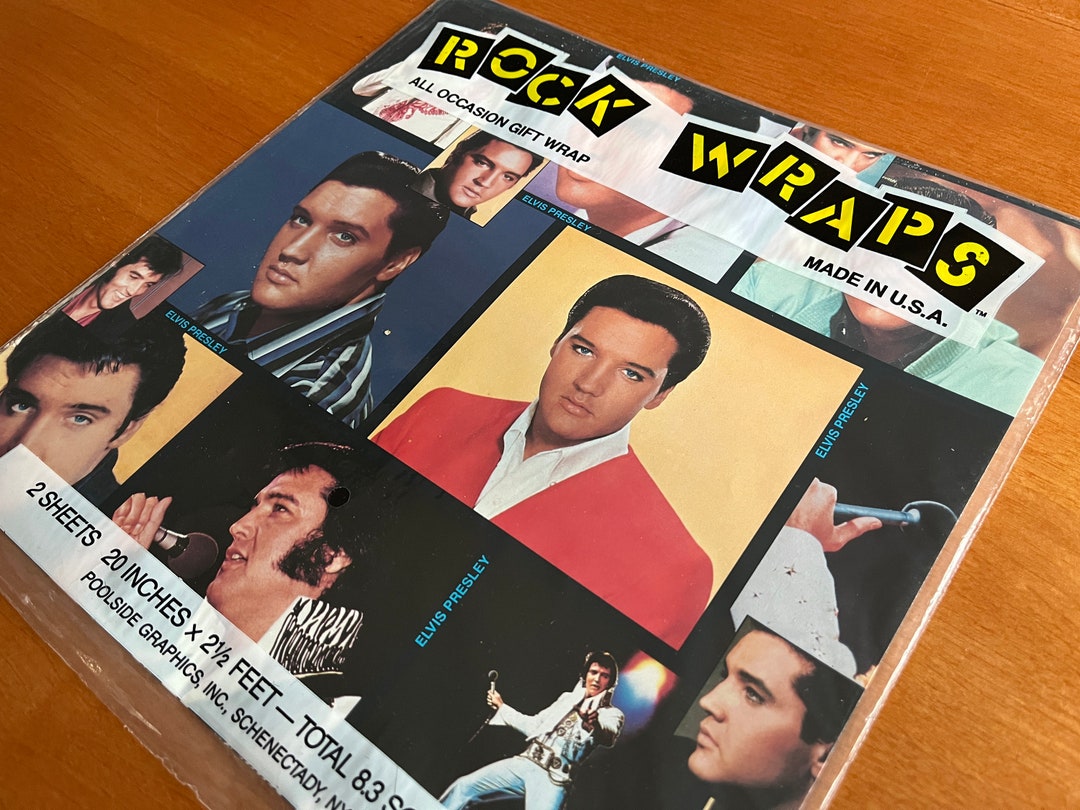 Vintage Elvis Presley Wrapping Paper New in Package - Etsy
