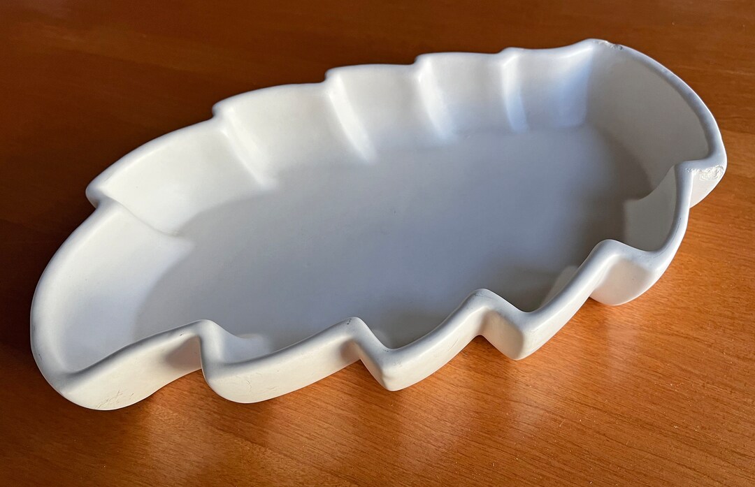 Vintage Leaf Shaped Haeger Decorative Ceramic Dish Matte Ivory - Etsy