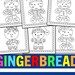 Gingerbread Man Color by Sight Word Worksheets | Gingerbread Man ...