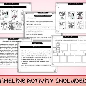 Rosa Parks Reading Comprehension Passage | Women History Month ...