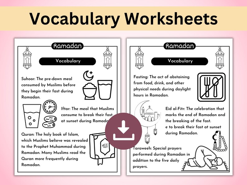 Ramadan Mubarak Reading Comprehension Passage Printable Ramadan and Eid ...