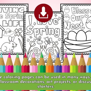 Printable Spring Easter Coloring Pages | Springtime Coloring Sheets ...