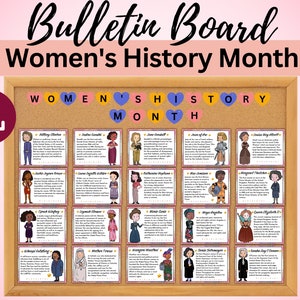 Printable Women's History Month Biography Bulletin Board | Famous Women ...