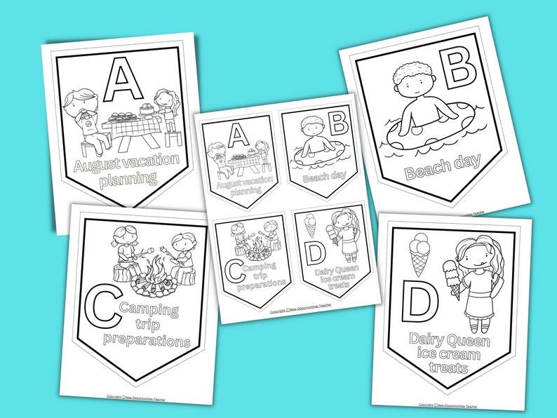 ABC Countdown to Summer Coloring Pages | End of Year Classroom Decor ...