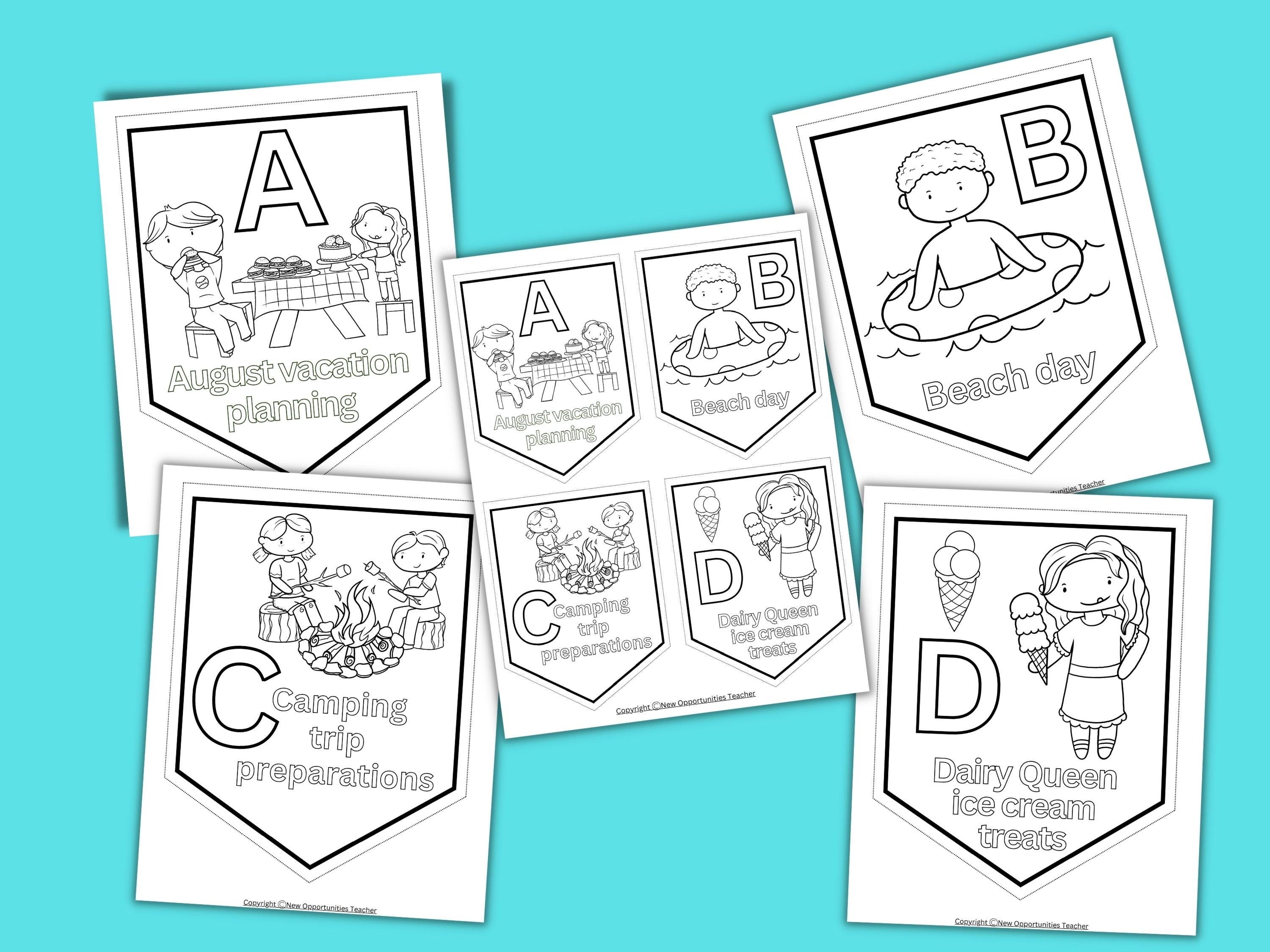 ABC Countdown to Summer Coloring Pages | End of Year Classroom Decor ...