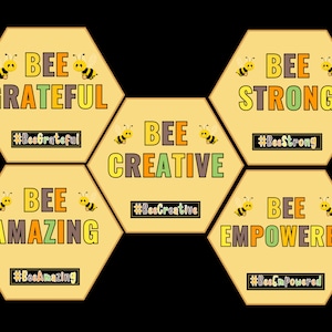 Inspirational Bee Bulletin Board | Classroom Decor (PDF Pattern) - Etsy