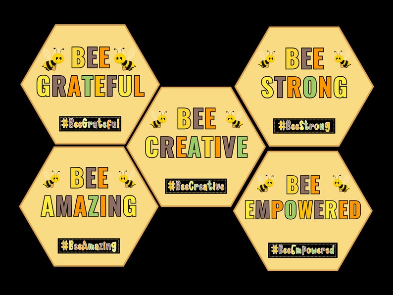 Inspirational Bee Bulletin Board | Classroom Decor (PDF Pattern) - Etsy