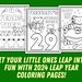 Leap Year 2024 Coloring Pages, Leap Day Coloring Sheets, Leap Year ...