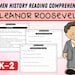 Eleanor Roosevelt Reading Comprehension Passage Women History Month ...