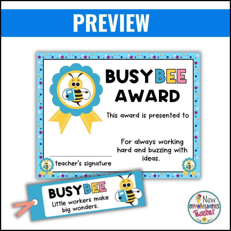Animal-themed End of Year Awards, Student Certificates & Bookmarks ...