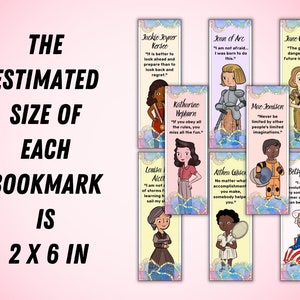 Printable Women's History Month Bookmarks Set | Famous Women in Histor ...
