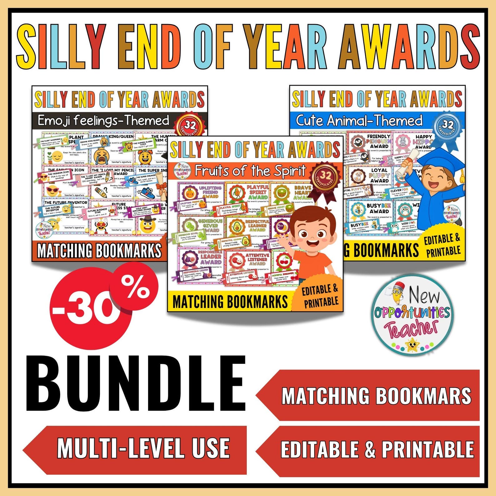 End of Year Student Awards, Fruits of the Spirit Certificates ...