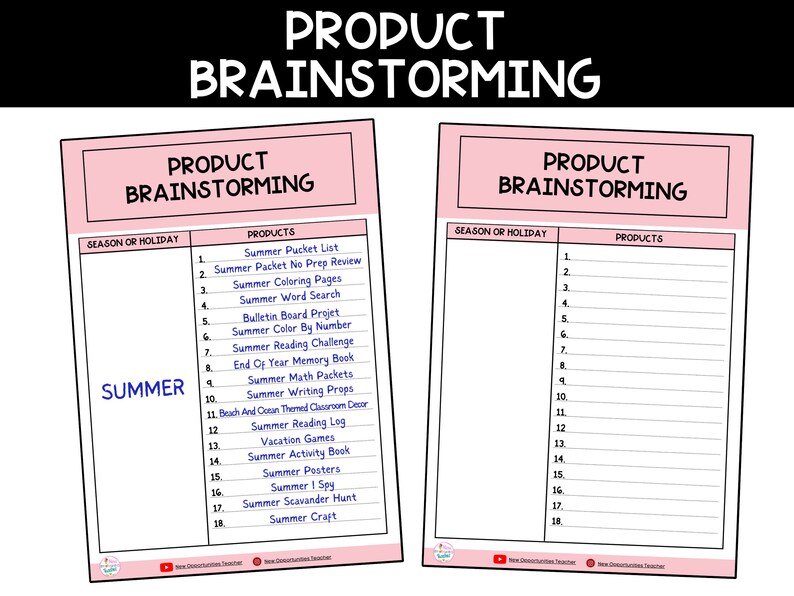 TPT Seller Planner for SEO, Product Brainstorming, Competitive Analysis ...