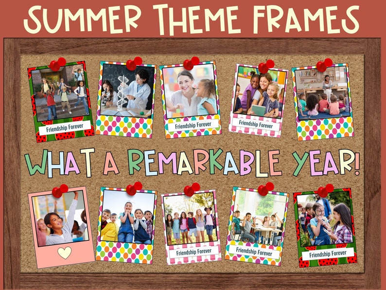 Photo Frame Memories End of the Year Bulletin Board Display Kit ...
