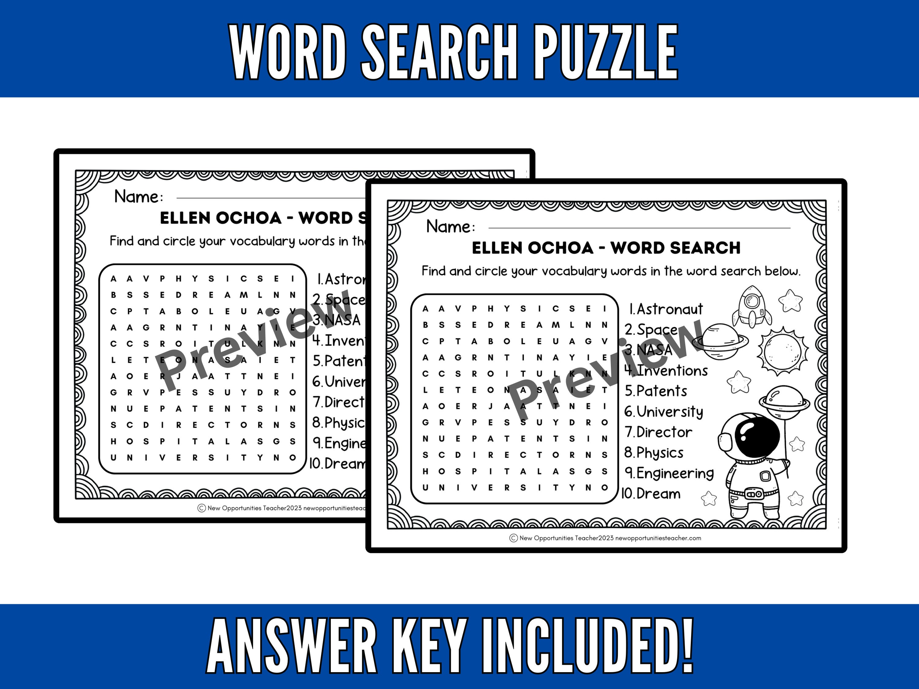 Ellen Ochoa Reading Comprehension Passages and Questions | Timeline ...