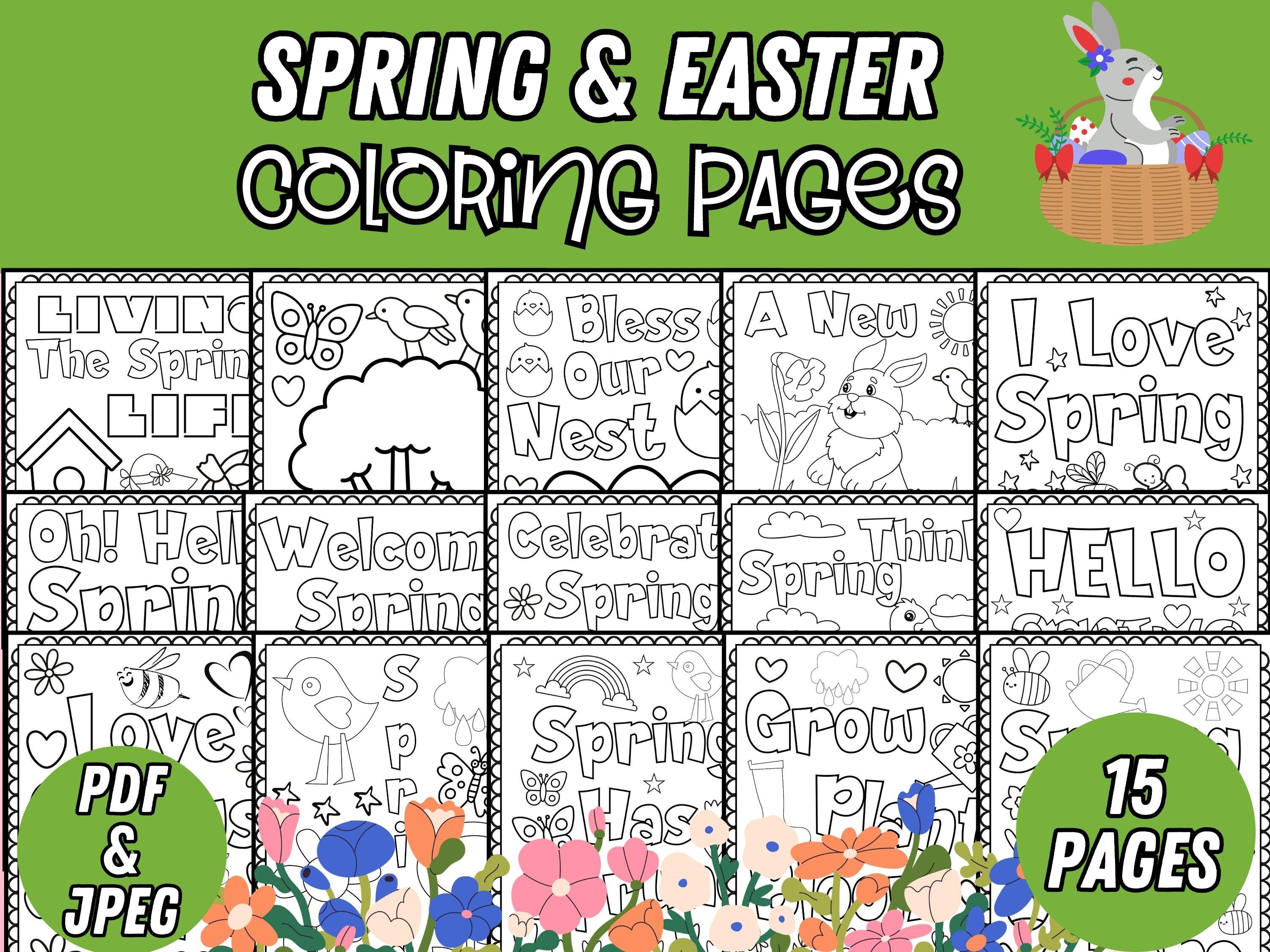 Printable Spring Activities Bundle Spring and Easter Game Puzzles ...