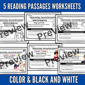 Diego Rivera Reading Comprehension | Hispanic Heritage Month K-2 ...