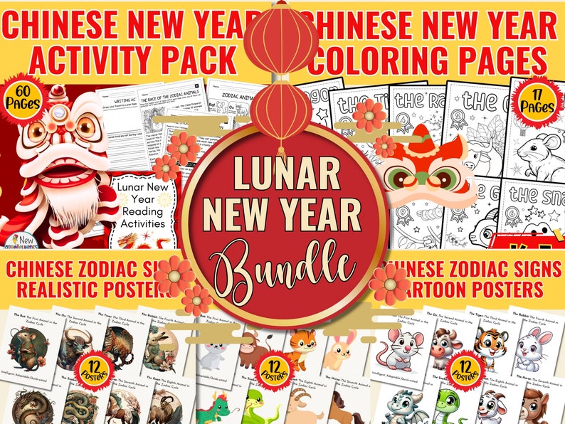 Zodiac Animal Posters – Lunar New Year Classroom Decor (PDF Download ...