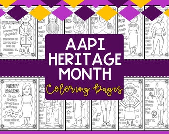 Printable Asian American & Pacific Islander Heritage Month Coloring ...