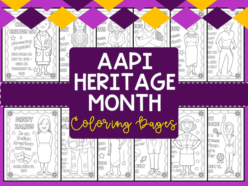 Printable Asian American & Pacific Islander Heritage Month Coloring ...