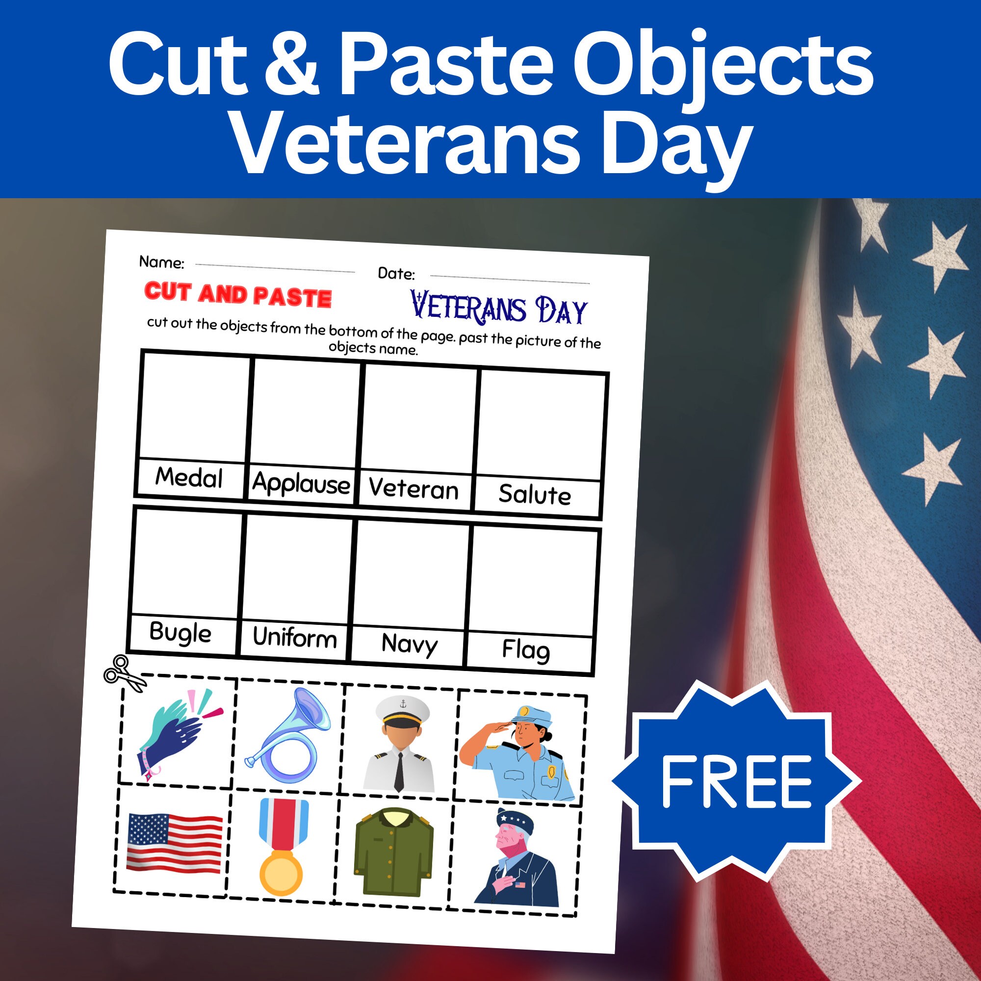 Veterans Day Activities for Kids Bundle Veteran's Day Games Patriotic ...