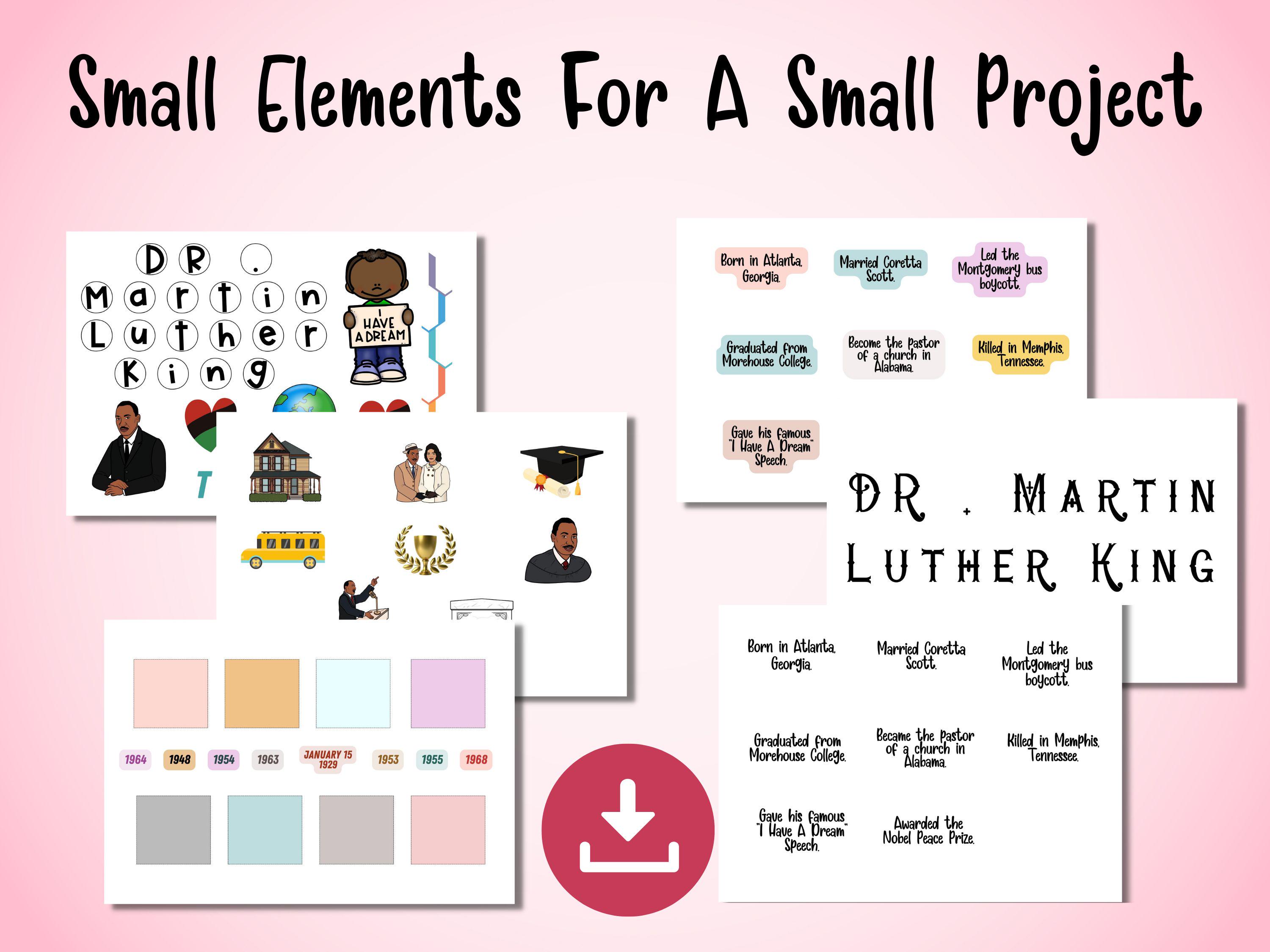 MLK Day Timeline Bulletin Board Kit | Martin Luther King Child's ...