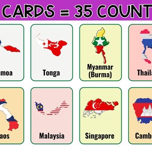 Printable Asian American & Pacific Islander Heritage Month Countries ...