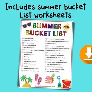 My Summer Bucket List Craft | Ice Cream and Refrigerator Themed | End ...
