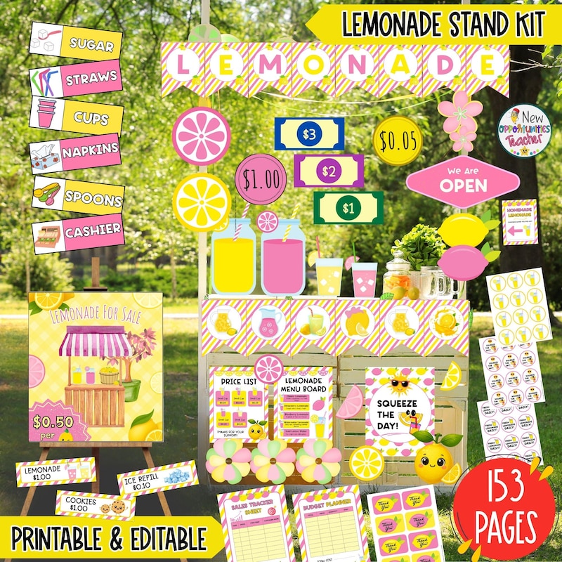 Pink Lemonade Stand - Etsy