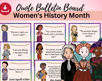 Printable Women's History Month Biography Bulletin Board Famous Women ...