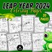 Leap Year 2024 Coloring Pages, Leap Day Coloring Sheets, Leap Year ...
