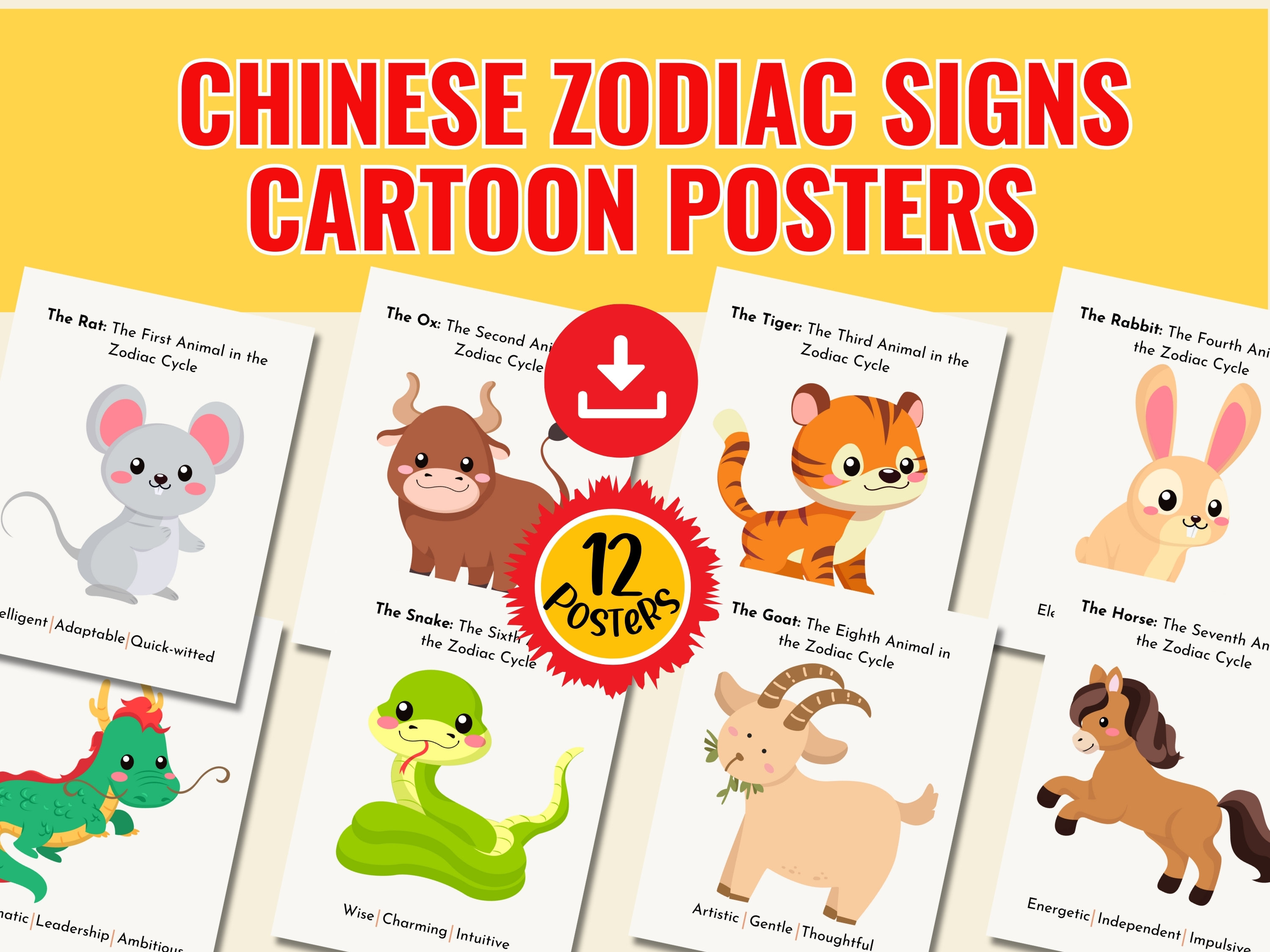 Chinese zodiac signs for kids - Horoscopeaz.com