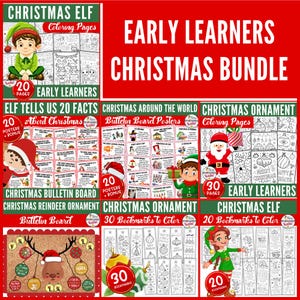 Christmas Elf Coloring Bookmarks, Holiday Elves Bookmark, Printables ...