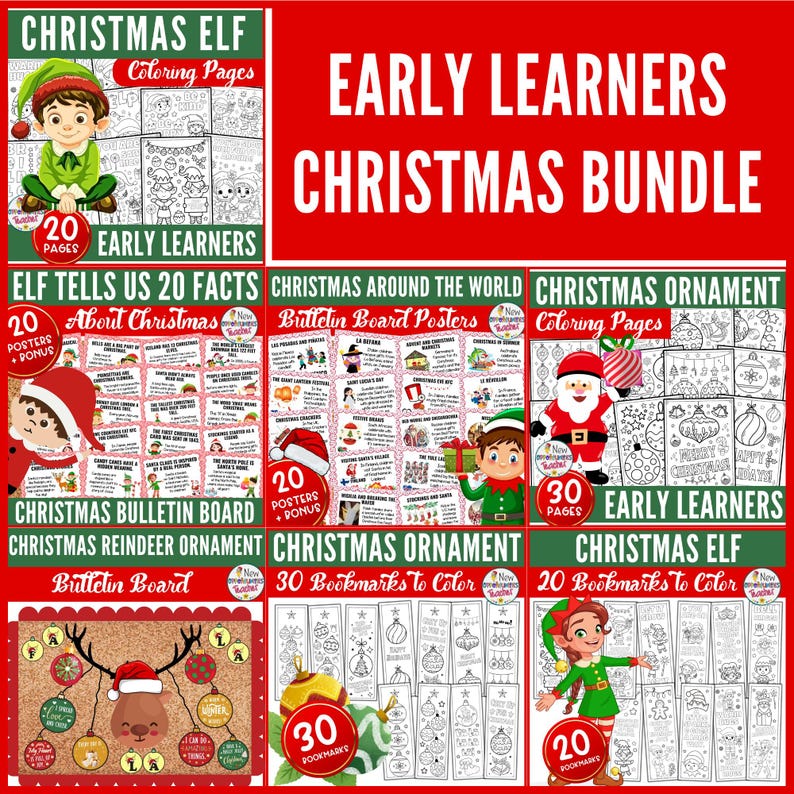 Winter Holidays Christmas Around the World Elf Coloring Pages, December ...