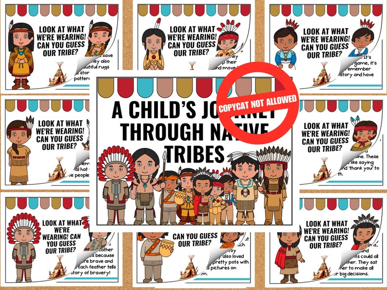 A Child’s Journey Through Native Tribes Interactive Posters Set ...