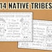 Native American Tribes Coloring Pages, Heritage Month (digital Download ...