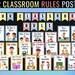 Classroom Rules Poster Set, Fun Learning Activity (digital Download) - Etsy