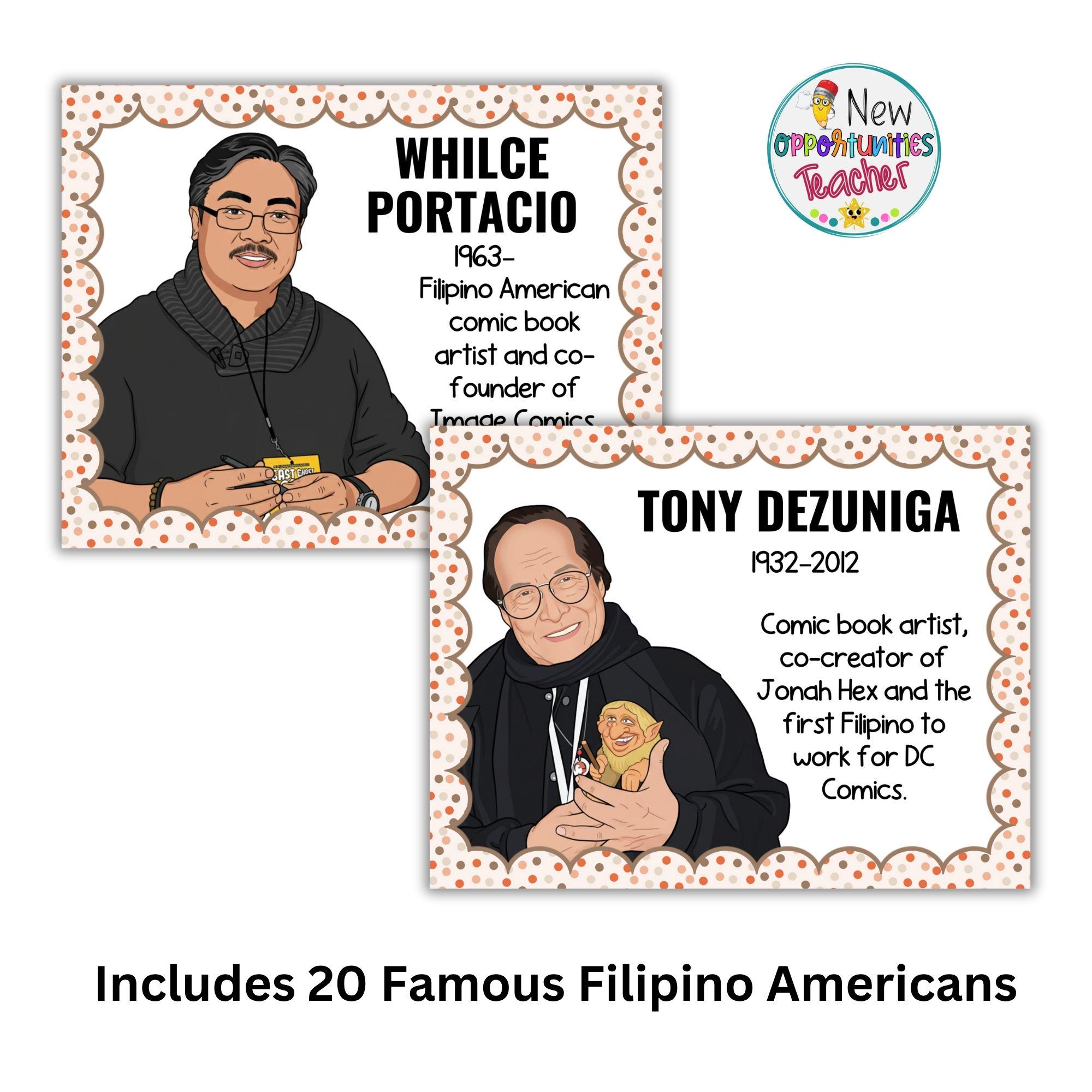 Filipino American Heritage Month Posters | Famous Filipino Americans - Etsy