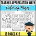 Teacher Appreciation Week Coloring Pages Best Teacher Coloring Page ...