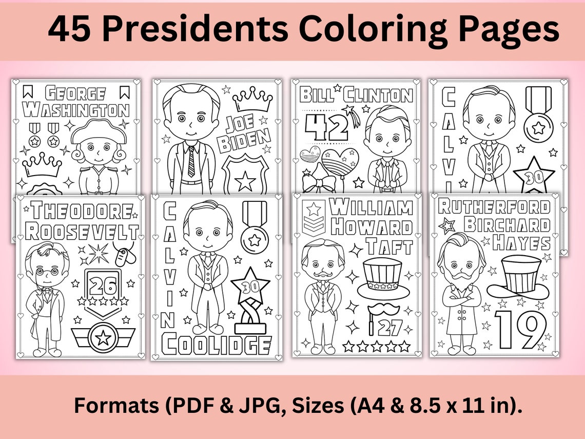 Printable Presidents' Day Coloring Pages | Presidents' Day Coloring ...