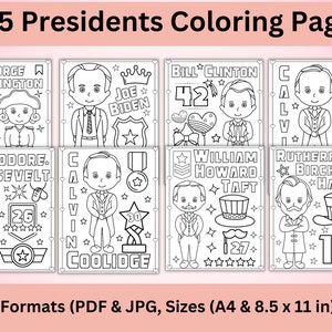 Printable Presidents' Day Coloring Pages | Presidents' Day Coloring ...