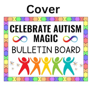 Autism Awareness Month Bulletin Board, Puzzle Banners, April Classroom ...