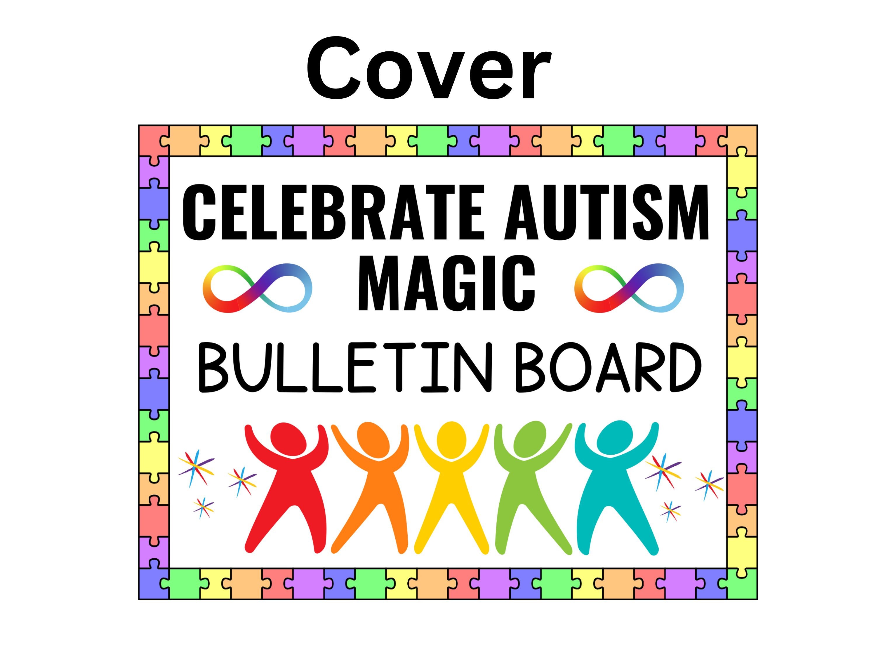 Autism Awareness Month Bulletin Board, Puzzle Banners, April Classroom ...