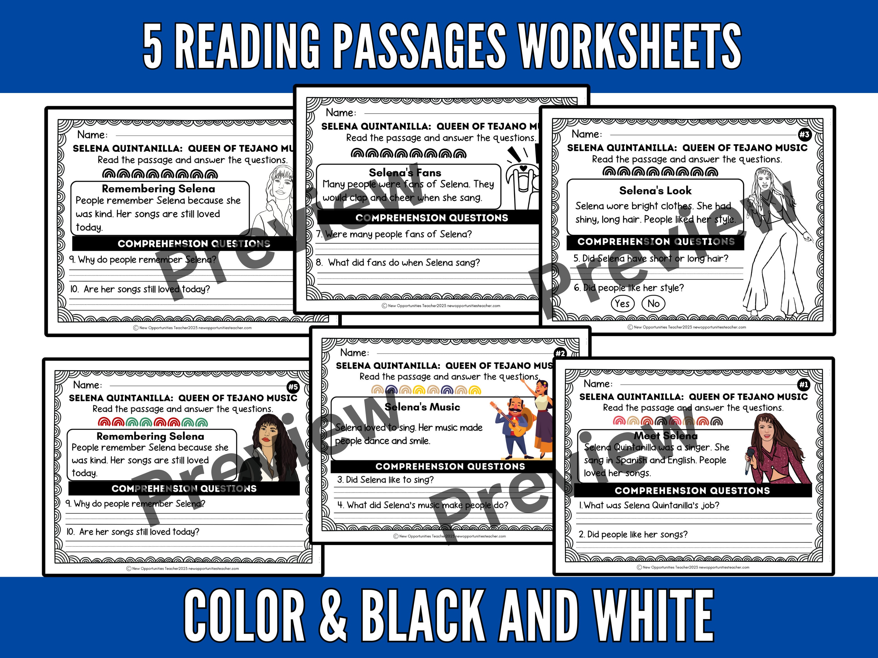 Selena Quintanilla Reading Comprehension | Timeline | Vocabulary ...