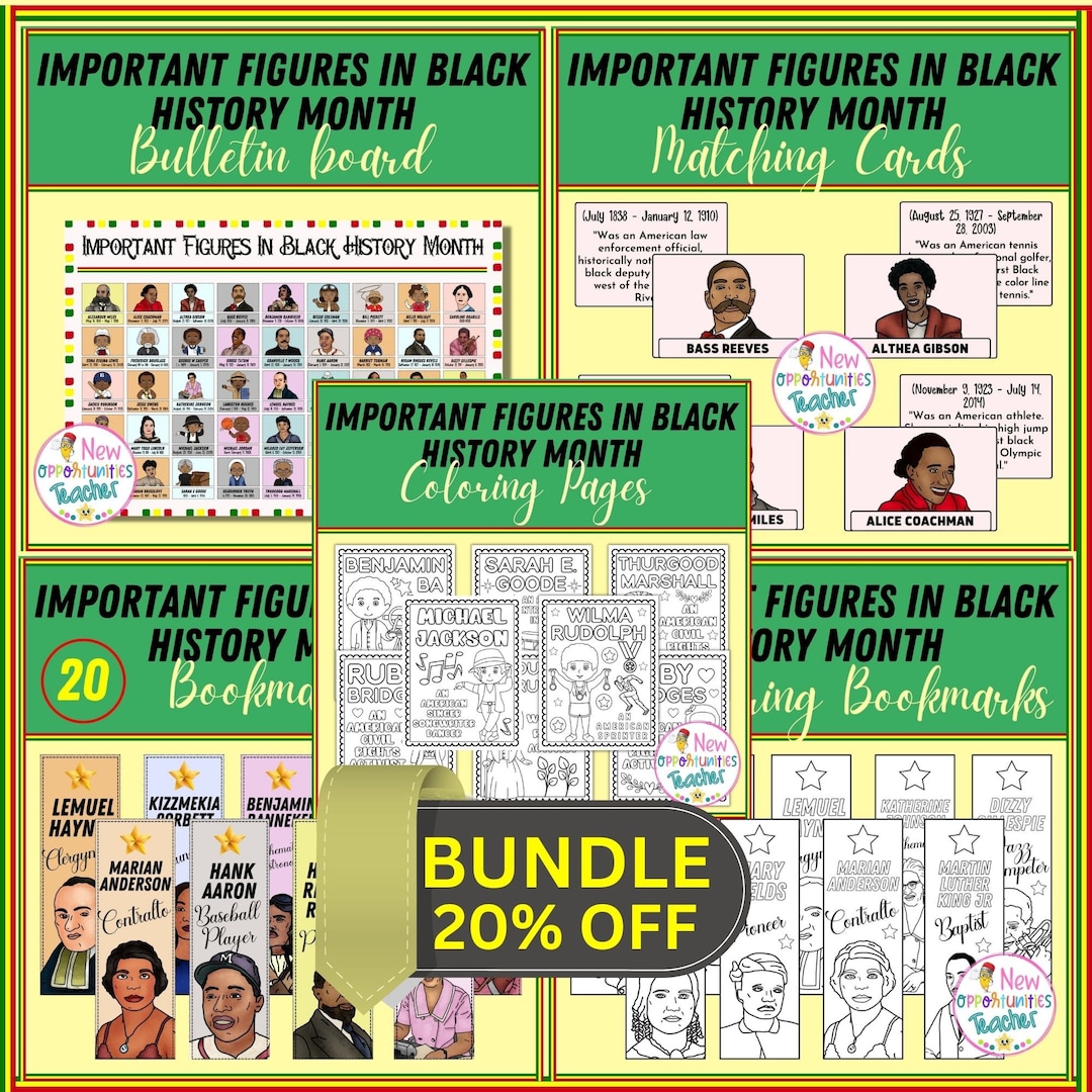 Important Figures in Black History Month Poster | Word Search ...